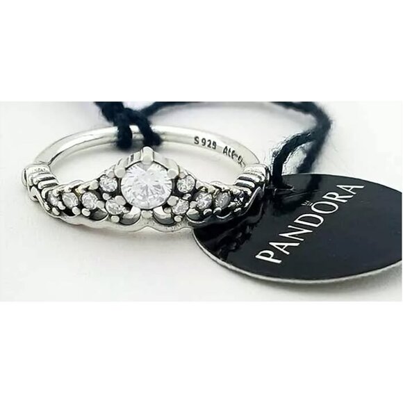 Pandora | Jewelry | Pandora Fairy Tale Tiara Wishbone Ring 925 Sterling ...